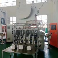 China Siemens Motor High Speed 3 Cavities Aluminium Foil Container Making Machine for sale