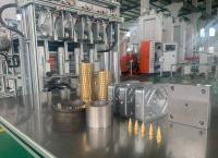 China WHITE ABD ORANGE C Frame Hydraulic Press Aluminum Foil Container Machine Automatic Wrapping Method for sale