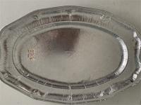 China Embossing Oval Plate Aluminum Foil Container Mould Silver Middle East Popular for sale