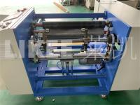 China Manual Semi- Automatic 2 Shafts Aluminum Foil Kitchen Slitting Roll Rewinding Machine for sale
