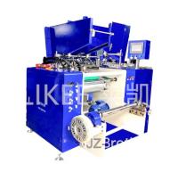 China 6 Shafts Touch Screen Controllable House Foil Roll Slitter Rewinding Machine for sale