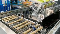 China Aluminum Foil Small Roll Packing Machine For White Cardboard 60 Boxes/min for sale