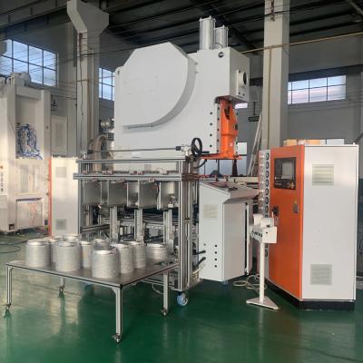 China Fully Automatic 19.8KW 12000Pcs/Hour Aluminum Foil Container Production Line for Steel Raw for sale