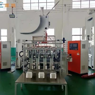 China LK-T63 Aluminum Foil Container Making Machine with Servo-Driven Precision Control, Fully Automatic and 19KW Motor Power for sale