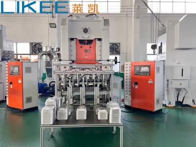 China T80 Aluminum Foil Container Food Baking Tray Machine OEM Recycled Cake Rectangular for sale