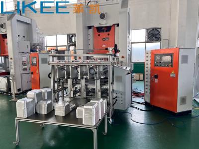 China Aluminium Foil Container Making Machine 80T H Frame Automatic Stacking & Counting System Integrated for sale