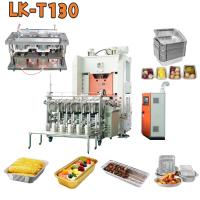 China T130 800ml 0.03mm Parcel Aluminum Silver Foil  Disposable Food Containers Making Machine for sale