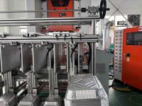 China LK-T80 OEM Logo Rectangular Aluminium Foil Food Container Making Machine For Take Away Fast Food Package Machine for sale