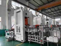 China LK-T80 OEM Logo Rectangular Aluminium Foil Food Container Making Machine For Take Away Fast Food Package Machine for sale