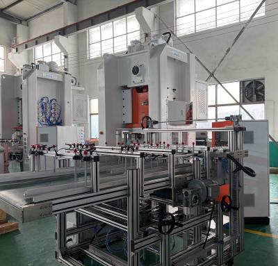 China LK-T80 Takeaway Food Packaging Disposable Aluminum Foil Container 3 Cavity Foil Pan Machine for sale