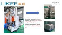 China LK-T80 Aluminum Foil Container Machine with 80ton Press Capacity, Connectable to Scrap Baler for 24/7 Operation for sale