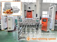 China LK-T80 80ton Aluminum Foil Making Machine with Mitsubishi PLC for Round Square Rectangle Trays for sale