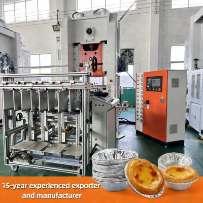 China LK-T80 Aluminum Foil Making Machine with 80ton Press Capacity Mitsubishi PLC Control and 12000pcs/hour Output for sale