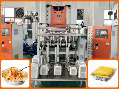 China LK-T80 Aluminum Foil Making Machine Container Hydraulic Quick Mold Change in 15 Mins for sale