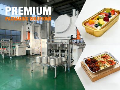 China LK-T63 Fully Automatic Aluminum Foil Container Making Machine for Wrinkle Wall and Smooth Wall Containers with Quick Mold Change in 15 Minutes for sale
