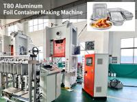 China LK-T80 Aluminum Foil Container Machine with 80ton Press Capacity, 10-Year Service Life, and Mitsubishi PLC Control for sale