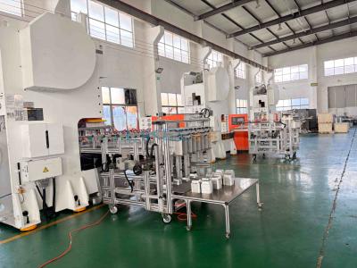 China 63-ton Fully Automatic Aluminum Foil Container Making Machine with Hydraulic Mold Change for Disposable Food Trays for sale