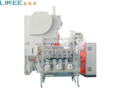 China Aluminum Foil Container Machine with 35 to 70 Strokes Per Minute for Smooth Wall Trays and C-Frame Structure for sale