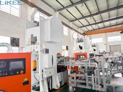 China Fully Automatic Aluminum Foil Container Machine with 3 Cavity Mould and C Frame Structure for sale