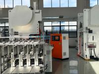 China 63 Tons Press Capacity Aluminium Food Container Machine with 35-70 Strokes/Min and 9,000-12,000 Pieces/Hour Output for sale