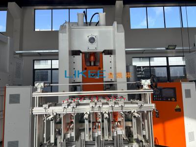 China Aluminum Foil Container Machine 80-Ton with 9,000–12,000 pcs/h High-Speed Output and H-Frame Structure for sale
