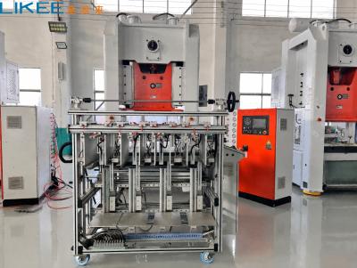 China Aluminium Foil Container Making Machine 80 Ton Closed Lubrication System Clean Production Multi Cavity Foil Press for sale