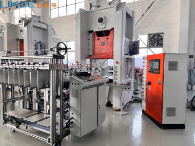 China Aluminium Foil Container Making Machine 80 Ton H Frame Press 4-6 Cavities Mold High Stability Production Line for sale