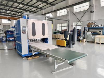 China Pop Up WAX Paper Folding Machine with 7-inch Touch Screen Control and Adjustable Slitting Width for V-Fold Cross Folding for sale