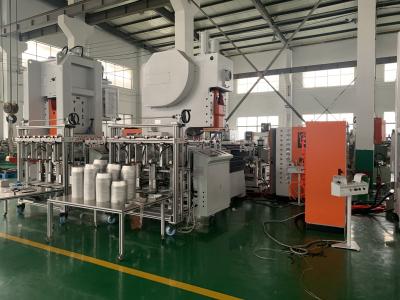 China Efficient LK-T63 Siemens Motor Aluminum Foil Plate Making Machine For Food Packing for sale