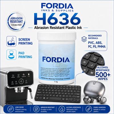 China Wear Abrasion Resistant Plastic Silk Screen Ink Keyboard PVC PMMA ABS PC PS for sale