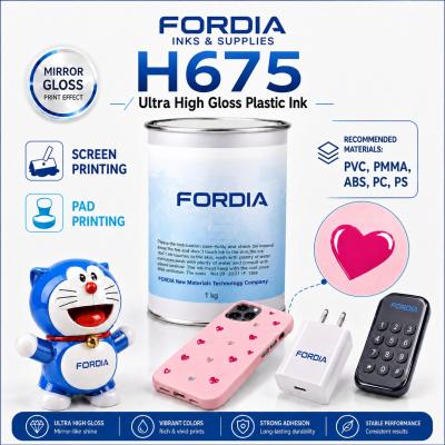 China Ultra High Gloss Silk Screen Ink Phone Case Toear Resistant UV Printing PVC PMMA ABS PC PS for sale