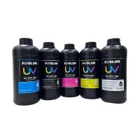 China 1000ml LED UV Ink For Epson DX5 DX7 XP600 Printhead Soft Hard Transfer Printing for sale