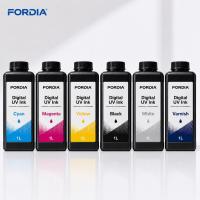 China Hybrid Digital Inkjet UV Ink LED Curable CMYK White Varnish Ink For Acrylic Glass Wood Leather for sale