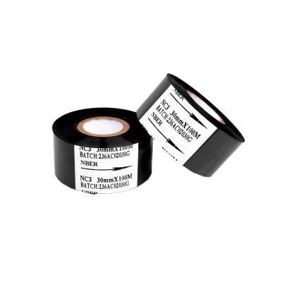 China PET Plastic Hot Coding Foil Hot Stamping Ribbon Washable Hot Foil Marking Tape For Food Carton for sale