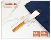 China Offset Printing Stainless Steel Ink Knife With Wooden Handle for sale