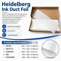 China White PET Ink Fountain Film Offset Printing Ink Duct Foil MO SM52 SM72 SM74 for sale