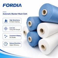 China Automatic Rubber Blanket Wash Cloth Roll Non Woven Wash Cleaning Cloth Dry And Wet Type for sale