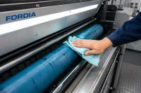 China Automatic Rubber Blanket Wash Cloth Roll Non Woven Wash Cleaning Cloth Dry And Wet Type for sale