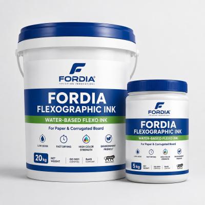 China Custom Color Water Based Flexo Printing Ink For Corrugated Carton Box Paper for sale