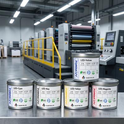 China UV LED Offset Printing Ink FAST DRY High Color Intensity PET PVC for sale