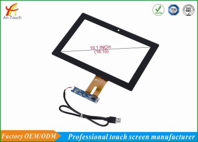 China 10.1 Inch Waterproof Industrial Touch Panel 232.5x151.95mm Active Area G+G USB IIC for sale