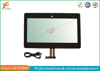 China 17.3 Inch Kiosk LCD Touch Screen Interactive Panel GG Structure USB 10 Point for sale