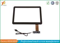 China 14 Inch Capacitive POS Touch Panel Black Border USB 10 Point Touch 315.4x219.8mm for sale
