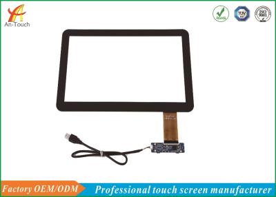 China 14 Inch Capacitive POS Touch Panel Black Border USB 10 Point Touch 315.4x219.8mm for sale