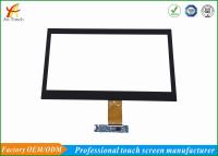 China 14 Inch Waterproof Touch Panel Glass G+G Multi Touch Screen Overlay Kit USB IIC RS232 for sale