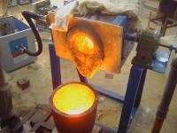 China 20KG-400KG Medium Frequency Induction Heating Machine For Aluminum Bronze for sale