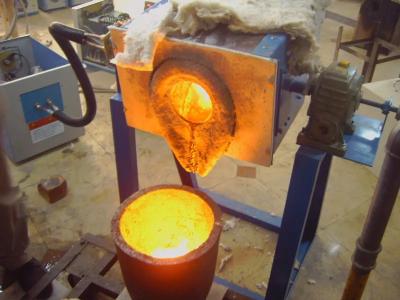 China 20KG-400KG Medium Frequency Induction Heating Machine For Aluminum Bronze for sale