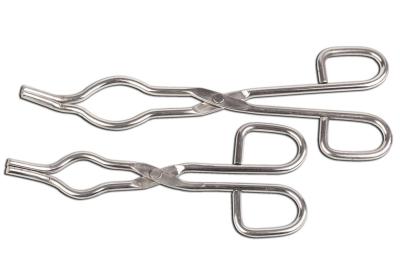 China 15cm Laboratory Crucible Tongs Alloy Melting Furnace Tongs With Bow for sale