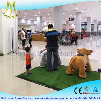 China Hansel motorized plush riding animals for kiddie ride for sale in usa for sale