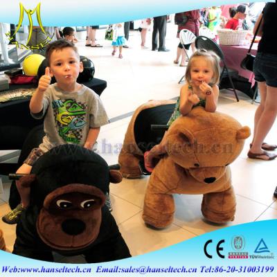 China Hansel racing car rides and motorized plush animal with horse ride for sale